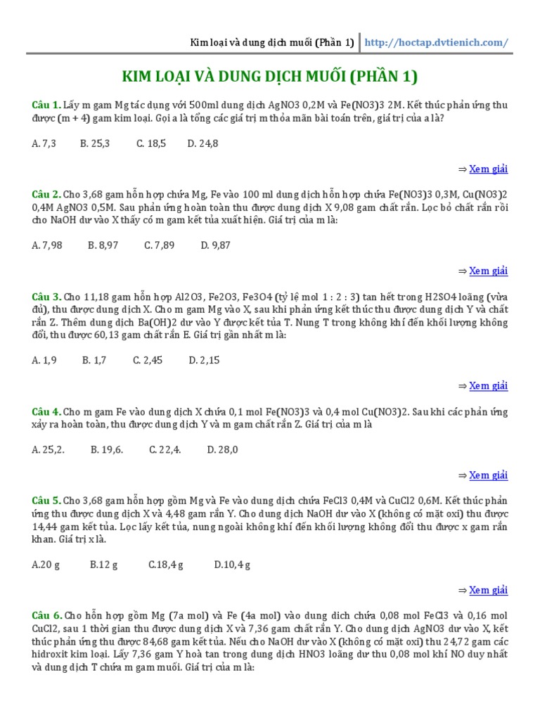 Kim Loai Va Dung Dich Muoi (Phan 1) - Đã G P | PDF