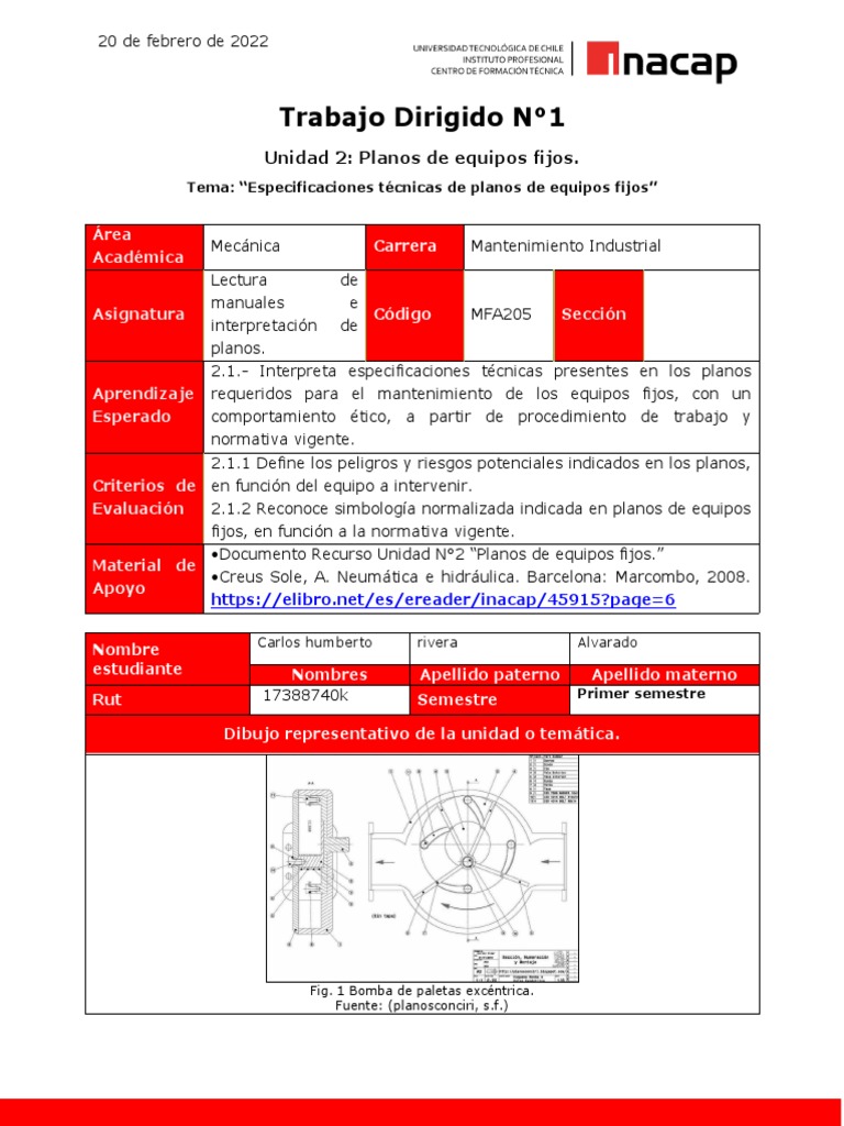 TD NÂ°1 UNIDAD 2 10% 12mayo Carlos Rivera | PDF