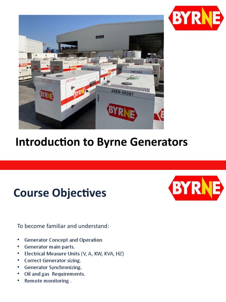 Generator Presentation #1 | PDF | Engines | Diesel Engine