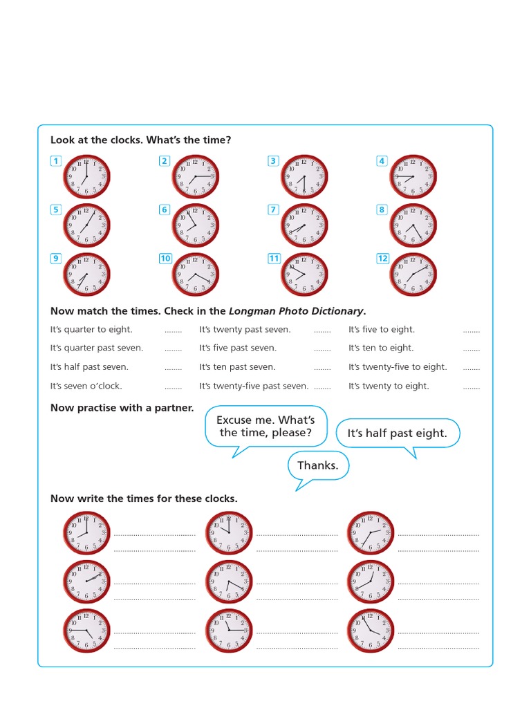 Time-Telling Practice Guide | PDF