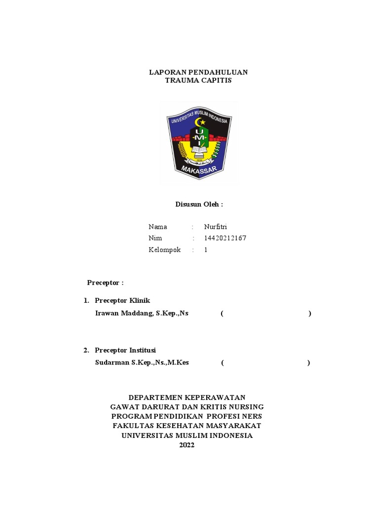 LP Trauma Kapitis | PDF