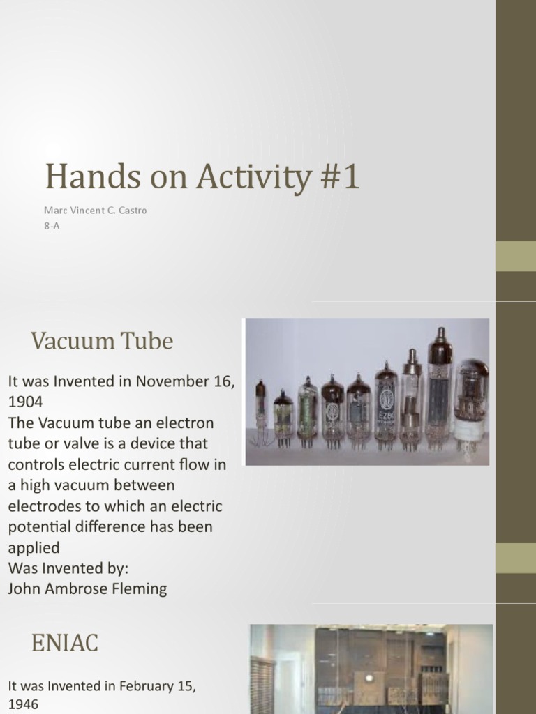 Hands On Activity 1 Marc Vincent C. Castro 8 A | PDF