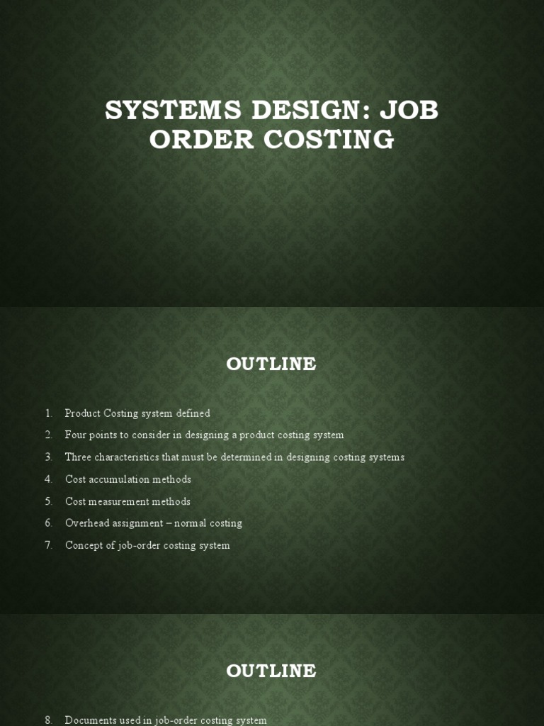 Chapter 6 - Job Order Costing | PDF | Cost Of Goods Sold | Debits And ...