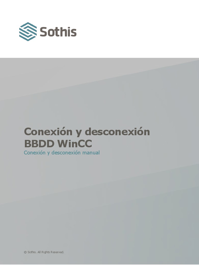 WinCC - Conexión y Desconexión Manual Bases de Datos - Rev20200916 | PDF | Archivo de ...