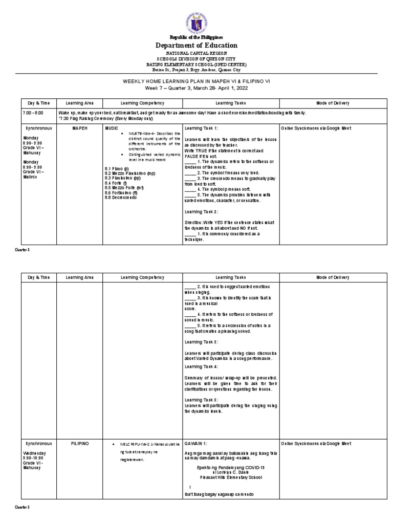 Tagayun - WHLP Q3 W7 | PDF