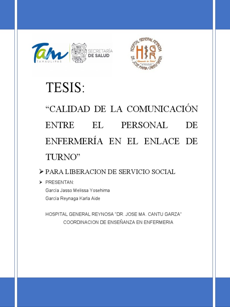 Tesis Final 06-02-2021 | PDF | Comunicación | Calidad (comercial)
