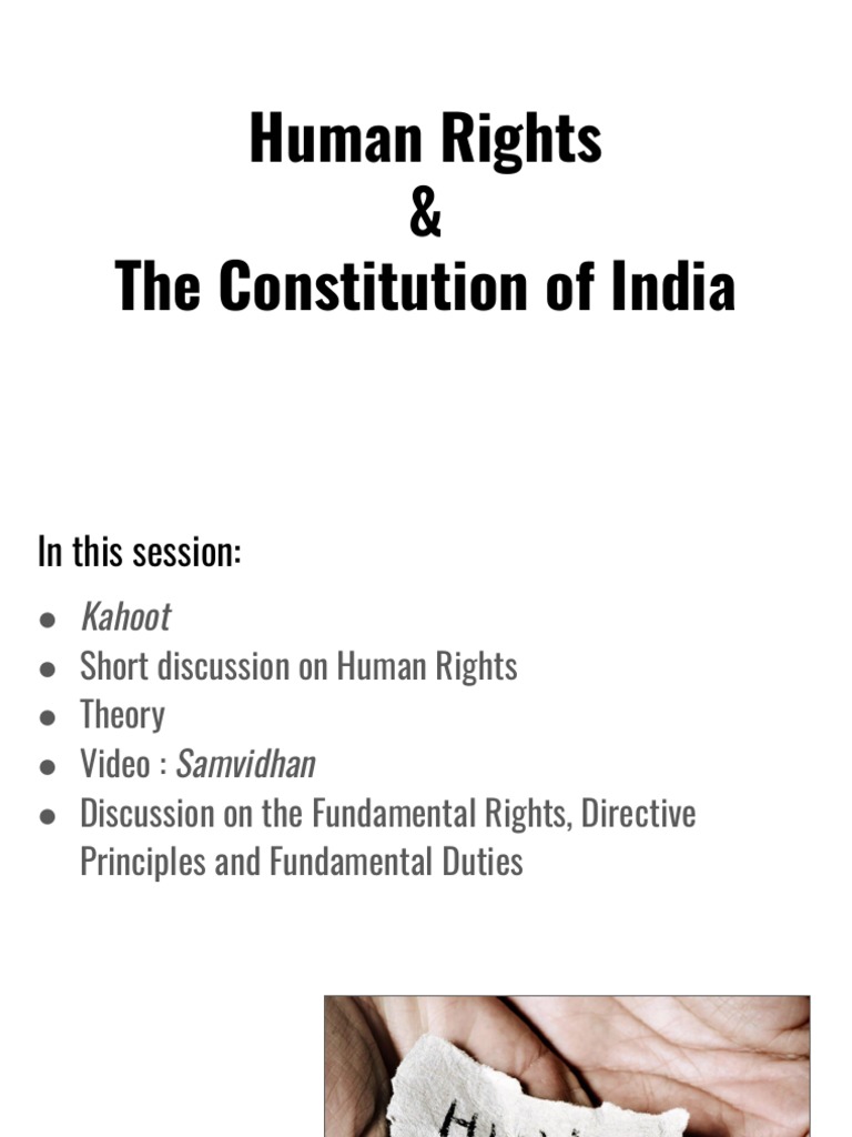 Human Rights & The Constitution of India | PDF | Government | Justice
