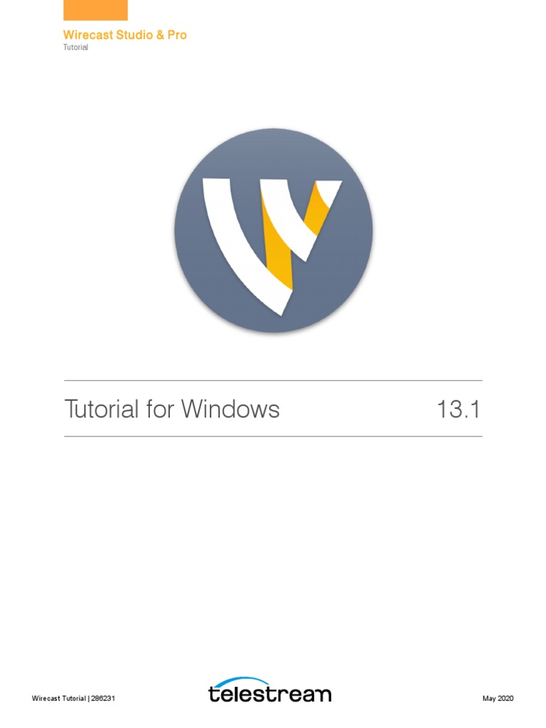 Wirecast 13 Tutorial Windows | PDF | Installation (Computer Programs ...