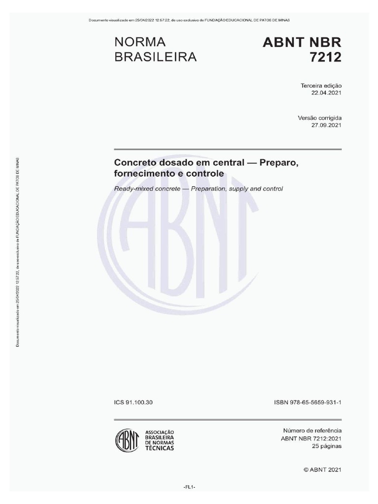 NBR 7212-2021 | PDF
