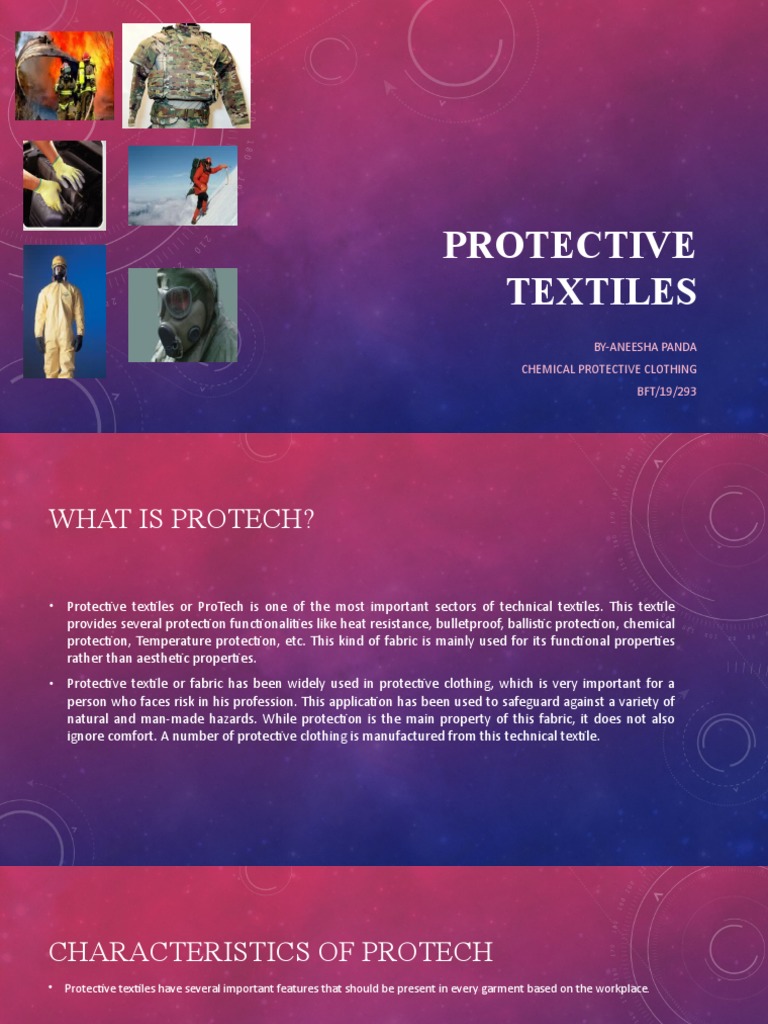 PROTECH Protective Textiles | Download Free PDF | Textiles | Personal Protective Equipment