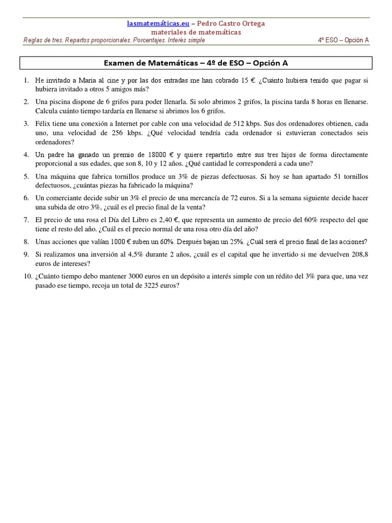 Examen Esther Intereses | PDF