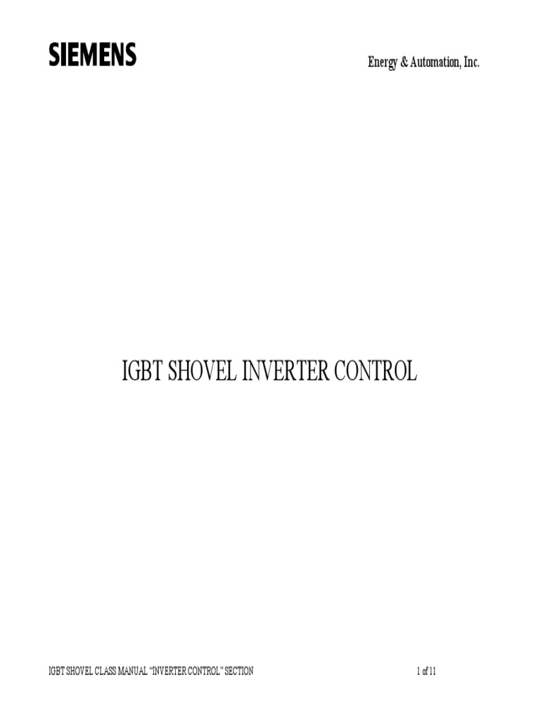 ch09 - IGBT SYSTEM Inverter Control | PDF | Electric Motor | Power Inverter