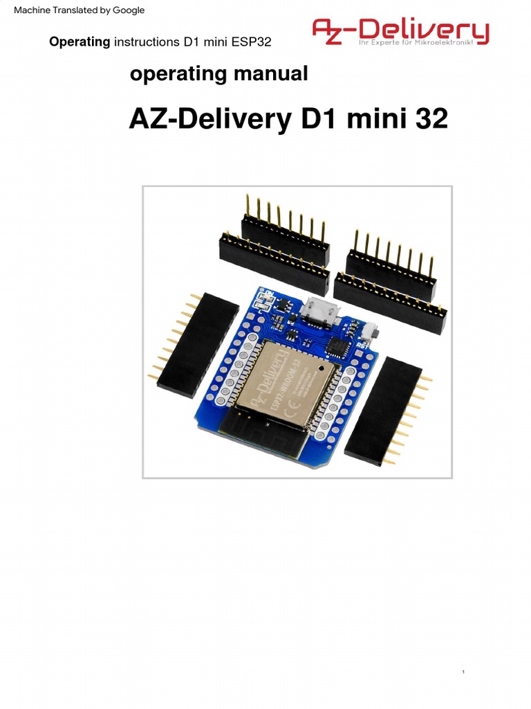 12 - BA - D1 - Mini - ESP32 (EN) | PDF | Installation (Computer ...