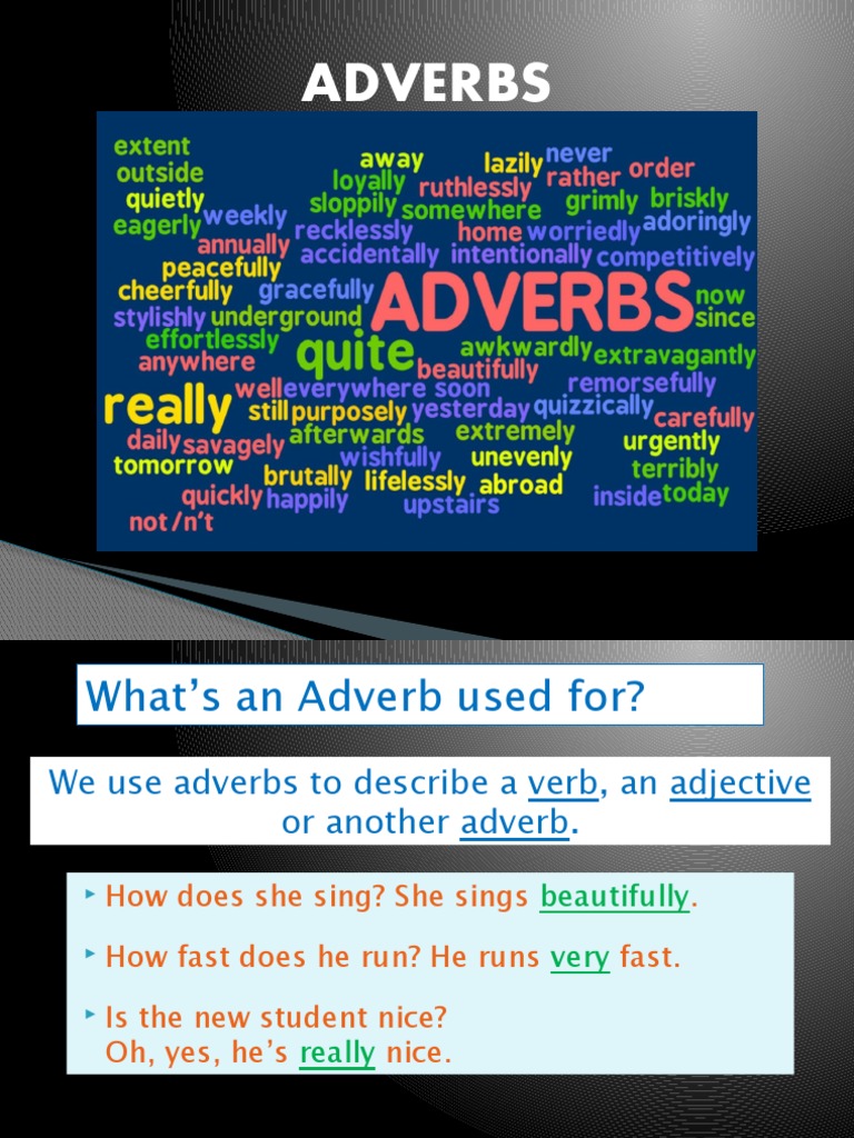 A Comprehensive Guide to Adverbs: Their Uses, Types, Formation ...