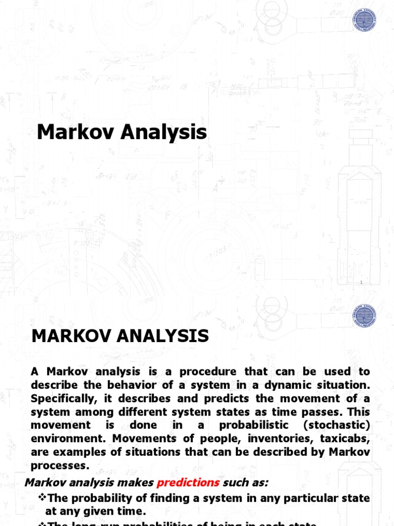 Markov Analysis | PDF