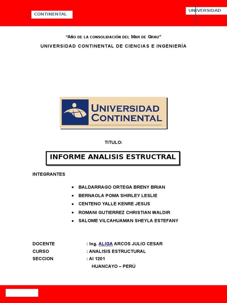 Informe Analisis Estructural | PDF | Rigidez | Temblores