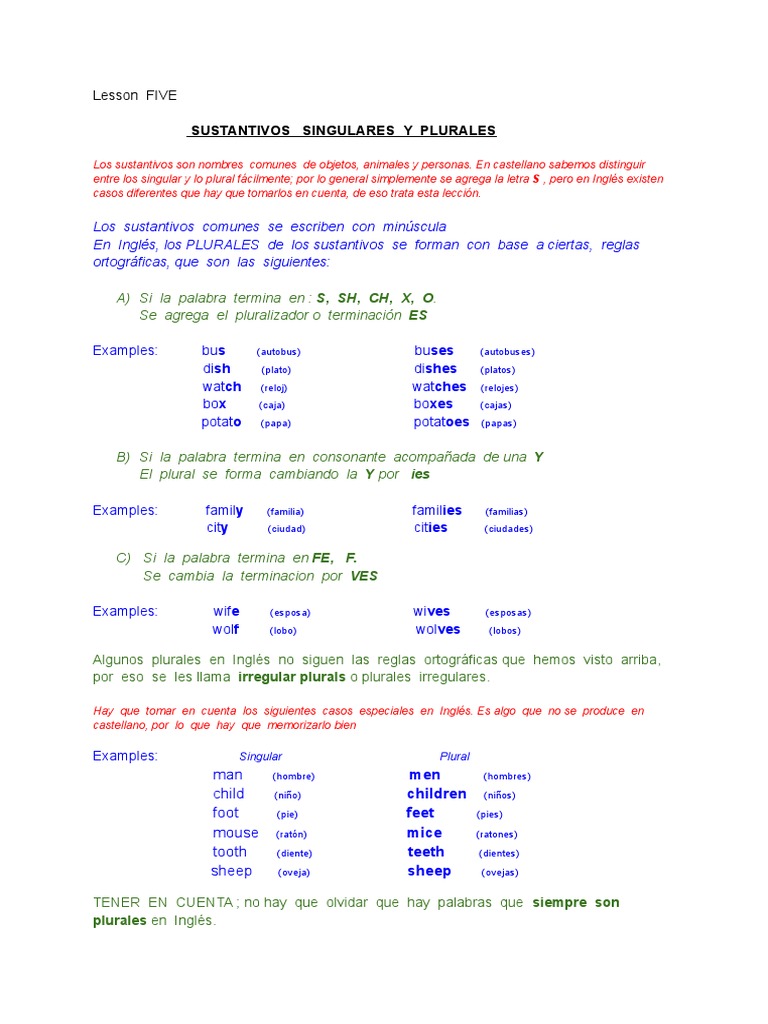 Lesson 3 Terceros | PDF | Gramática | Sintaxis