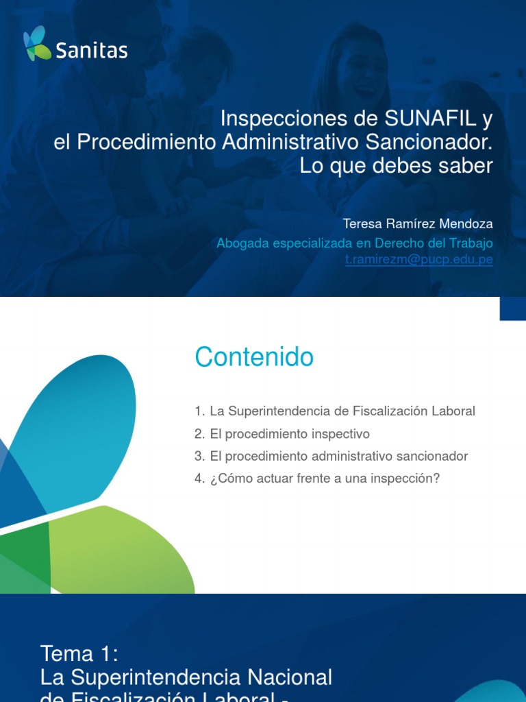 04 Inspecciones de SUNAFIL y Procedimiento Administrativo Sancionador | PDF