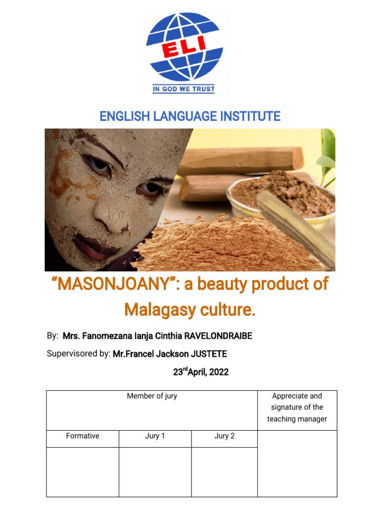 MASONJOANY Beauty | PDF | Madagascar | Cosmetics