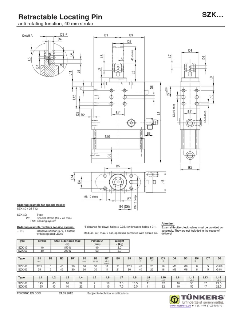 Retractable Locating Pin SZK Guide | PDF | Chess | Chess Theory