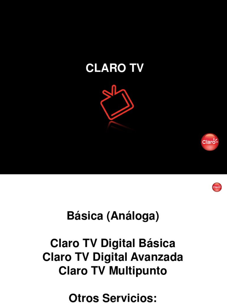 Claro Tv Pdf Televisión De Alta Definición Televisión