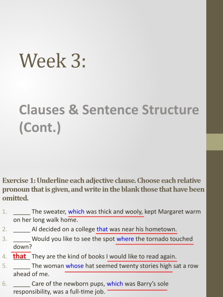 Grammar Exercises for Students | PDF | Grammar | Syntax