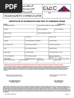 Load Test Certificate | PDF