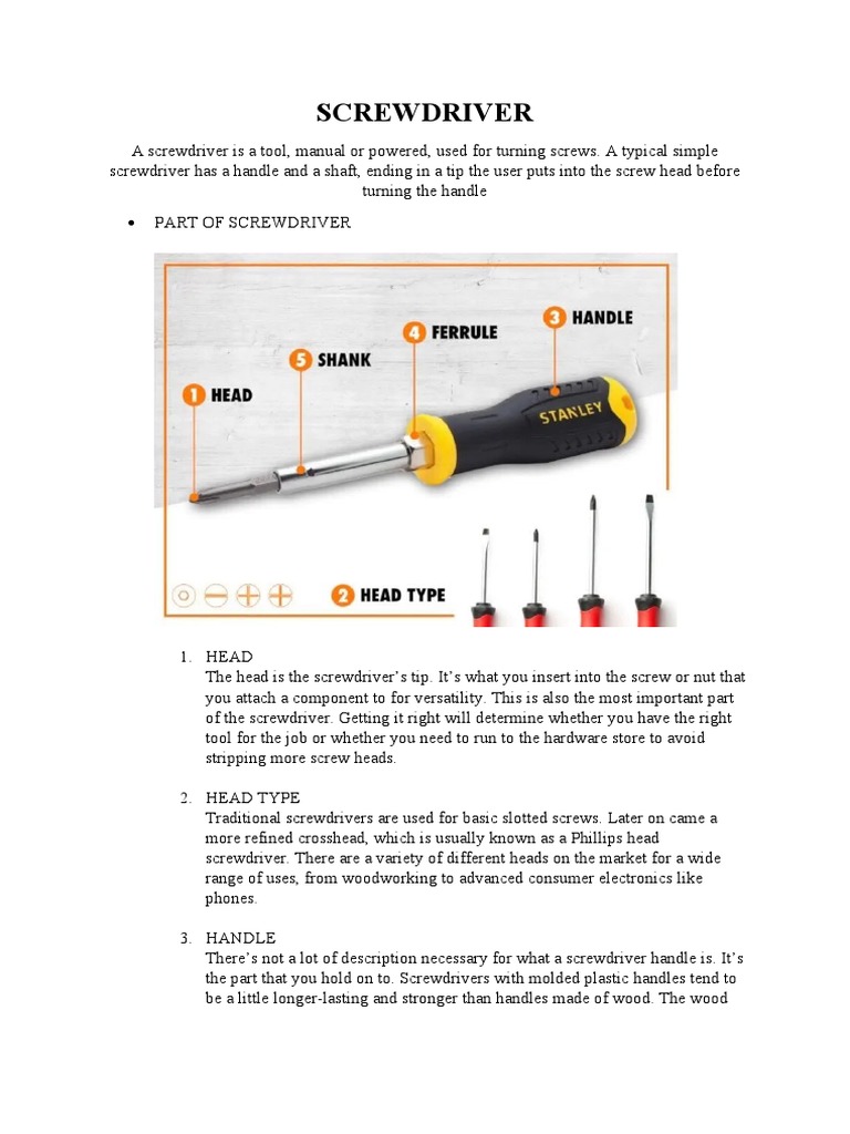 SCREWDRIVER Adam | PDF | Home & Garden | Art