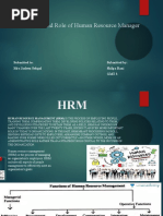 System Approach To HRM | PDF | Human Resource Management | Human Resources