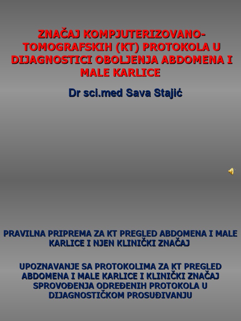 CT Protokoli Abdomen | PDF
