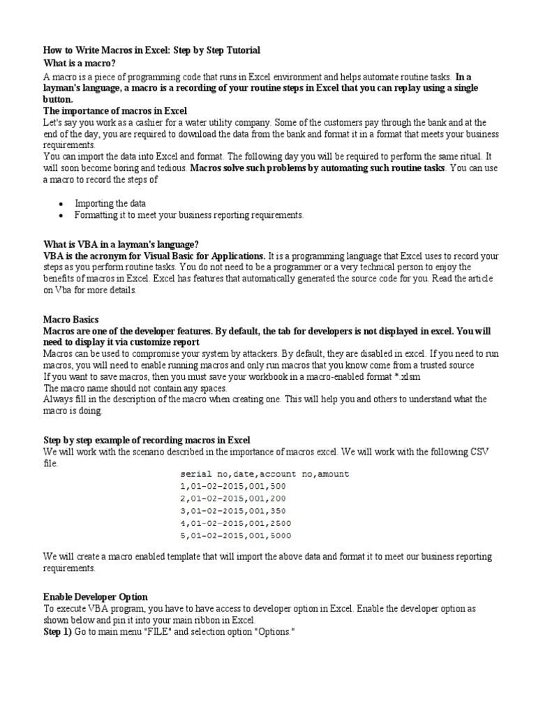 Guru99 Macro | PDF | Microsoft Excel | Subroutine