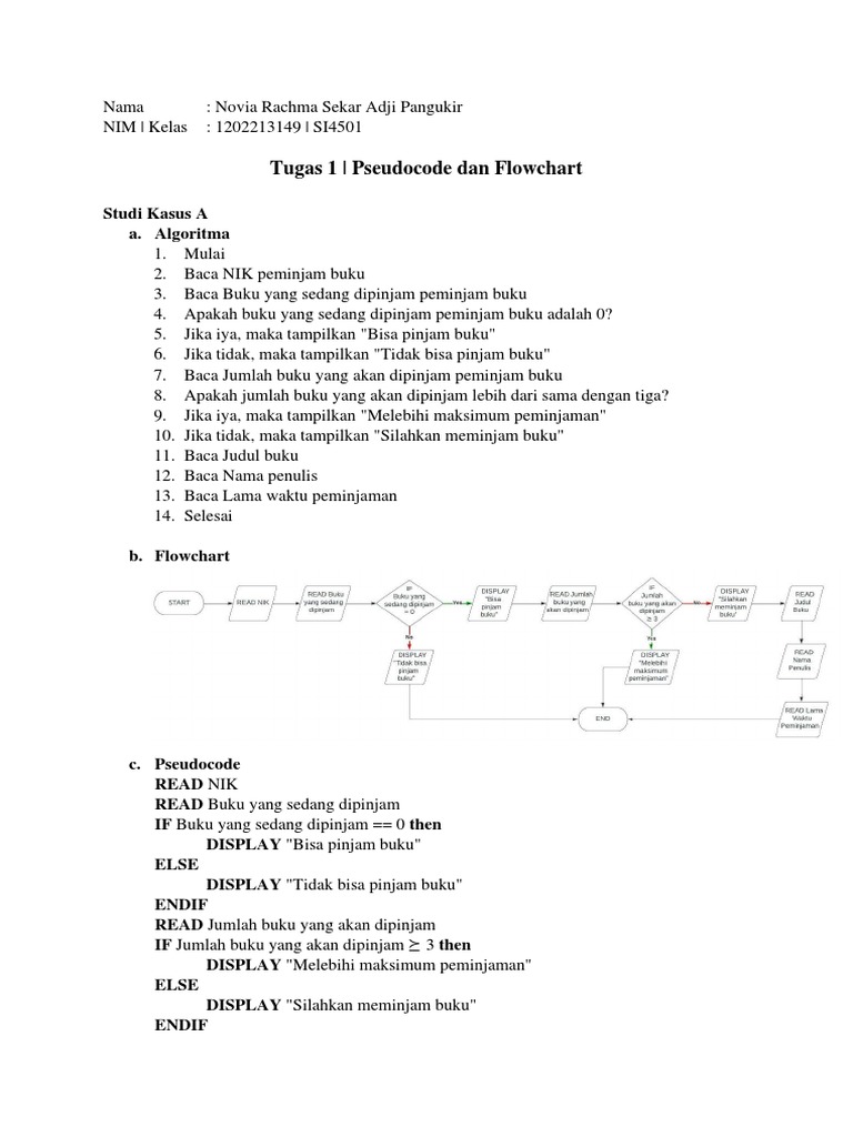 Pseudocode Dan Flowchart | PDF