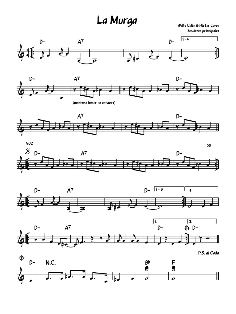 La Murga en la Salsa de Colón y Lavoe | PDF
