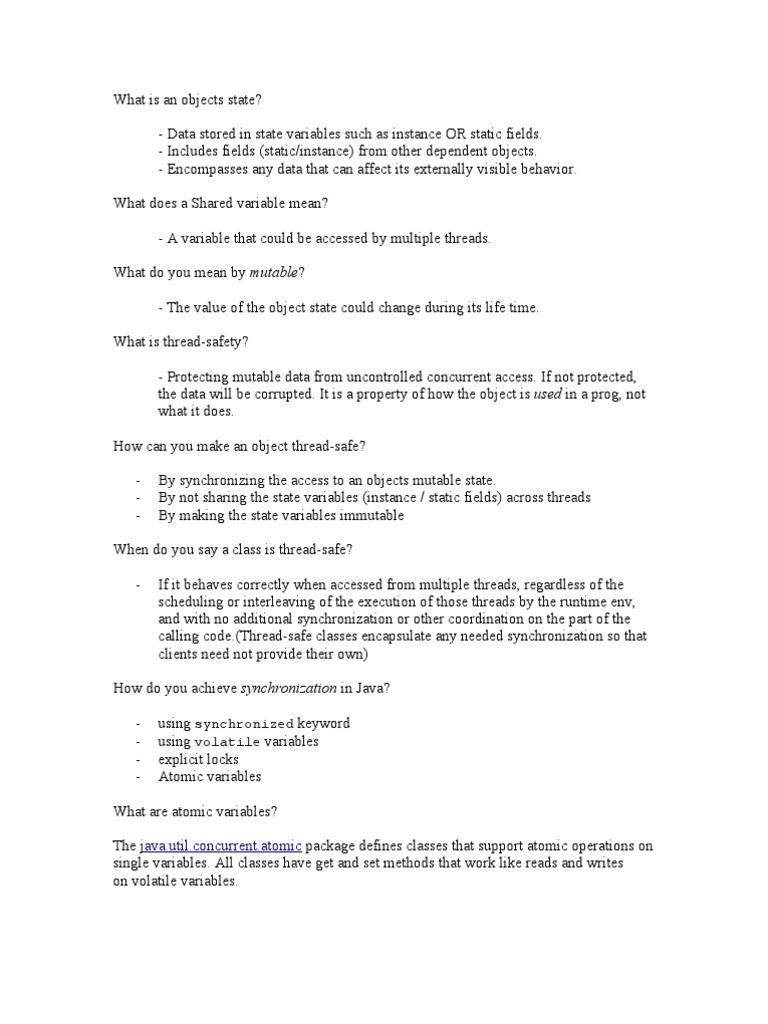 Core Java Pdf Class Computer Programming Thread Computing