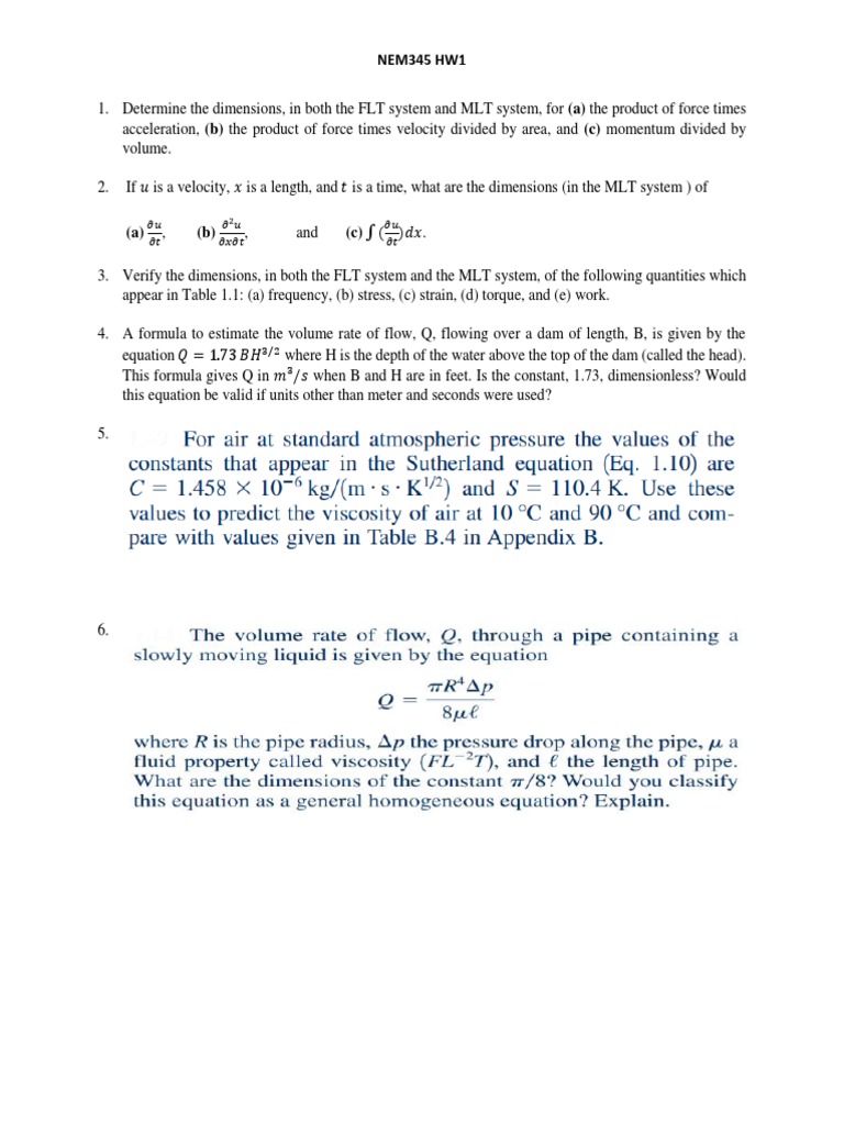Fluid HW1 | PDF