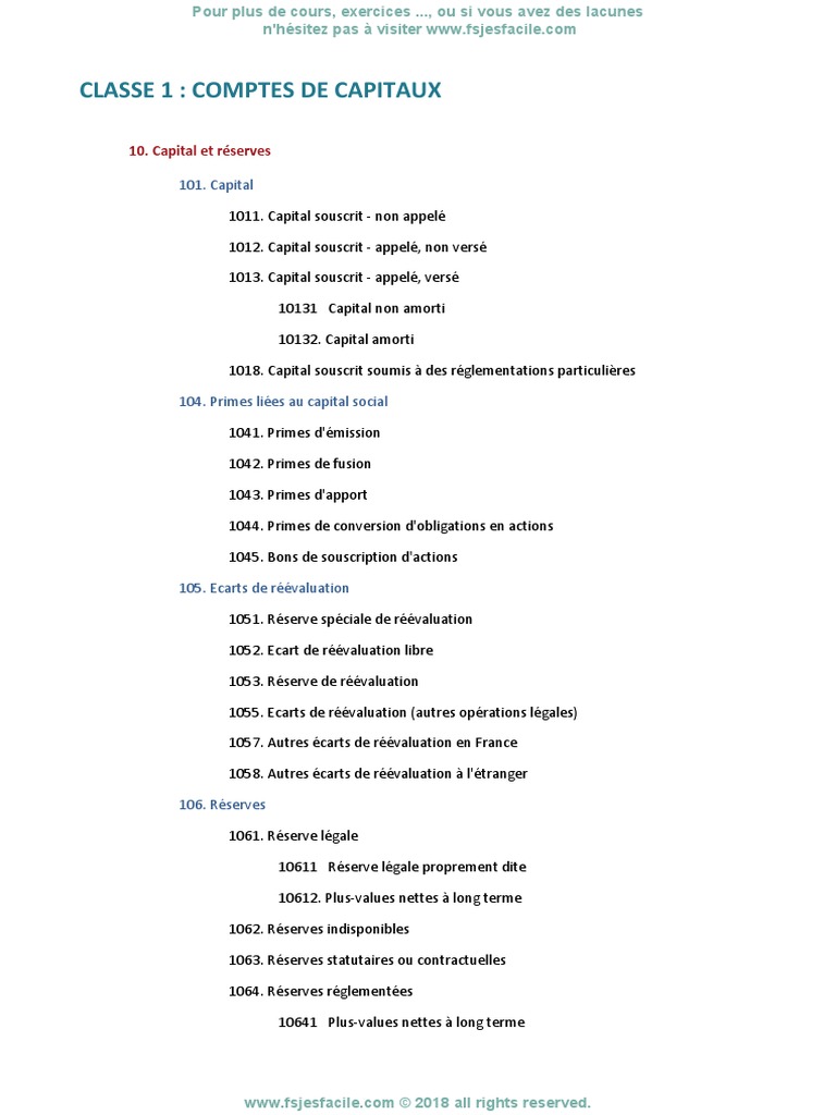 Plan Comptable Français | PDF | Obligation (Finance) | Prêts