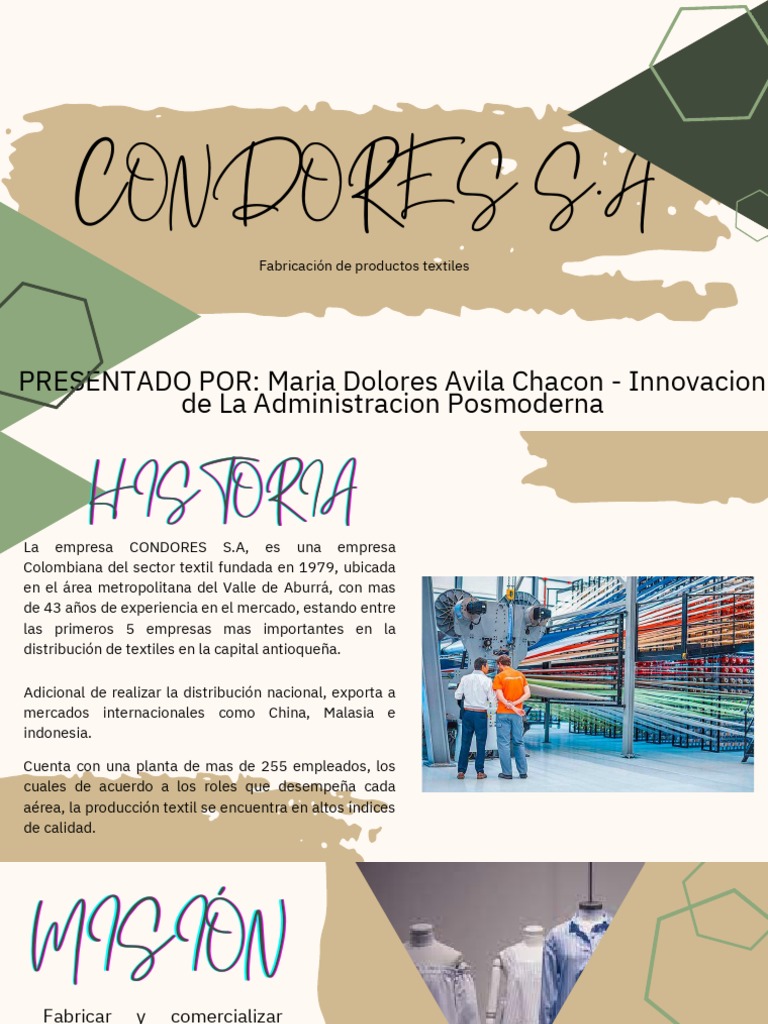 Condores S.A | PDF | Calidad (comercial) | Mercado (economía)