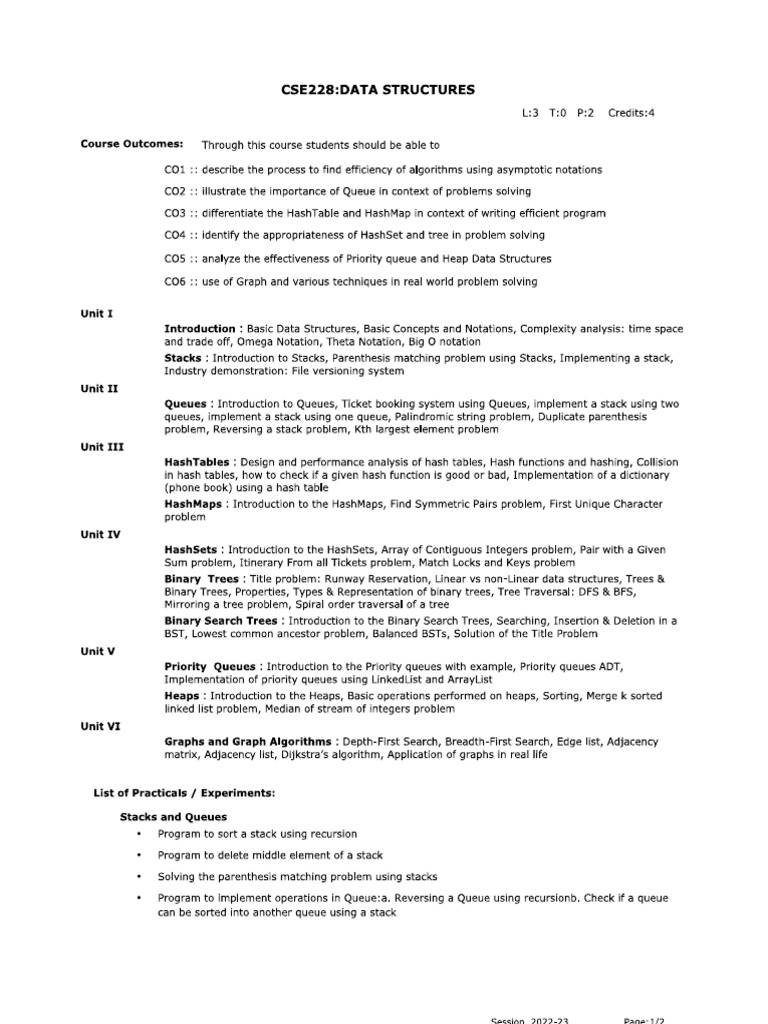 Data Structures | PDF Data Structures | PDF