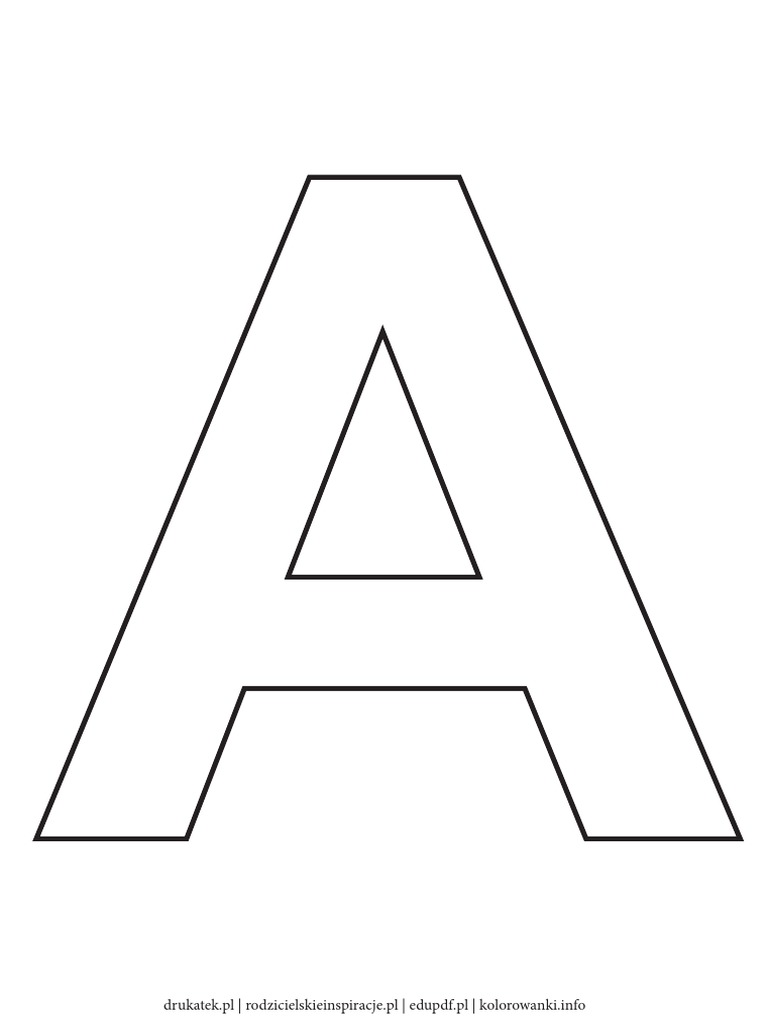 Litera A Do Druku | PDF