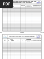 Formato de Reporte de Scrap en Excel | PDF