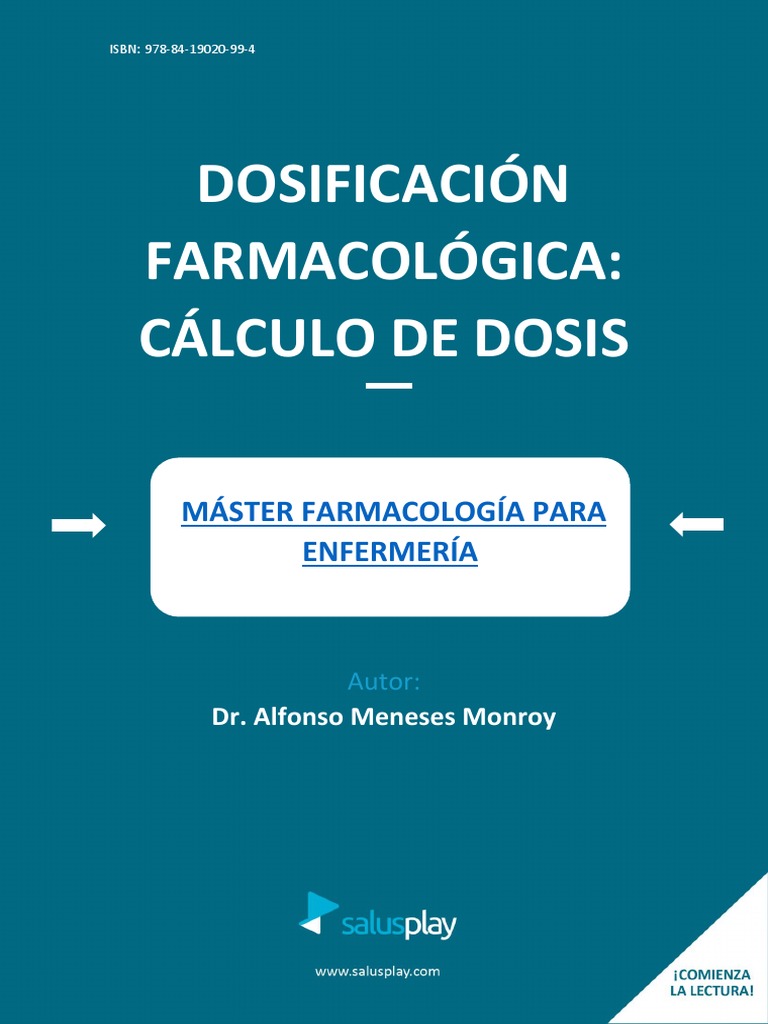 Cálculo De Dosis En Farmacología Pdf Concentración Medicamentos