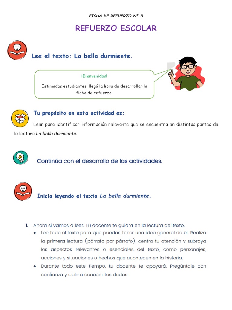 Ficha de Refuerzo #3 | PDF