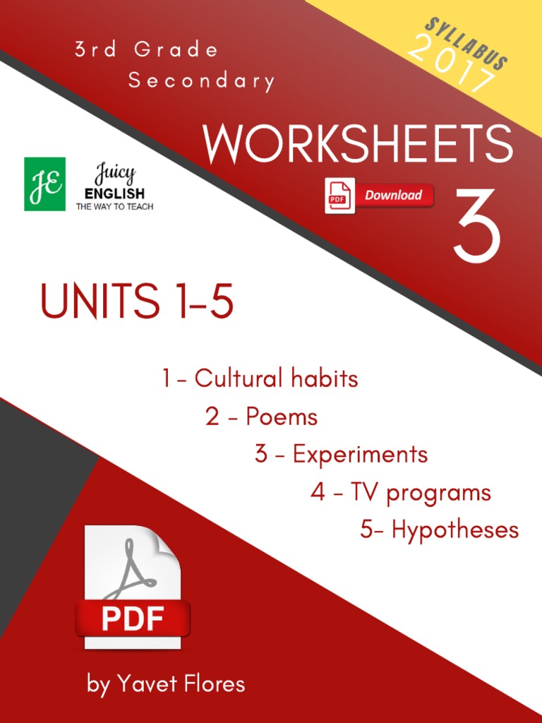 00 Worksheets 3 - Units 1-5-1 | PDF | Halloween | Poetry