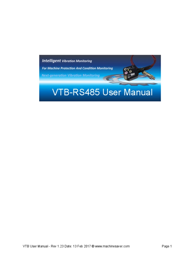 VTB RS485 User Manual | PDF | Computer File | Screw