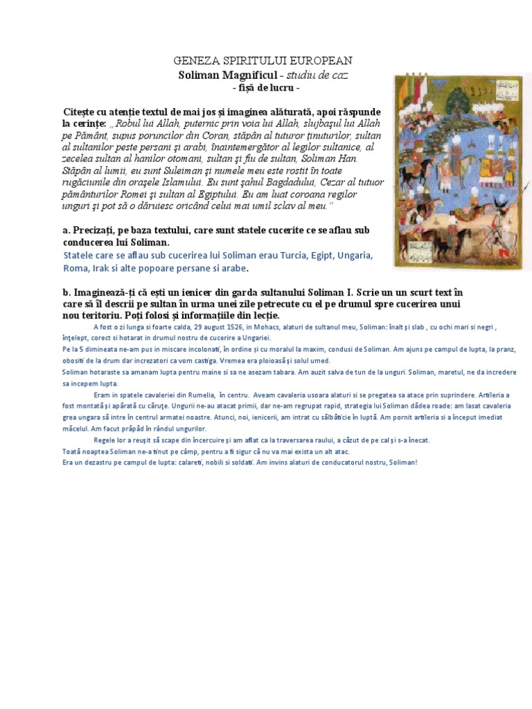 Soliman-Magnificul-Fic59fc483-De-Lucru | PDF