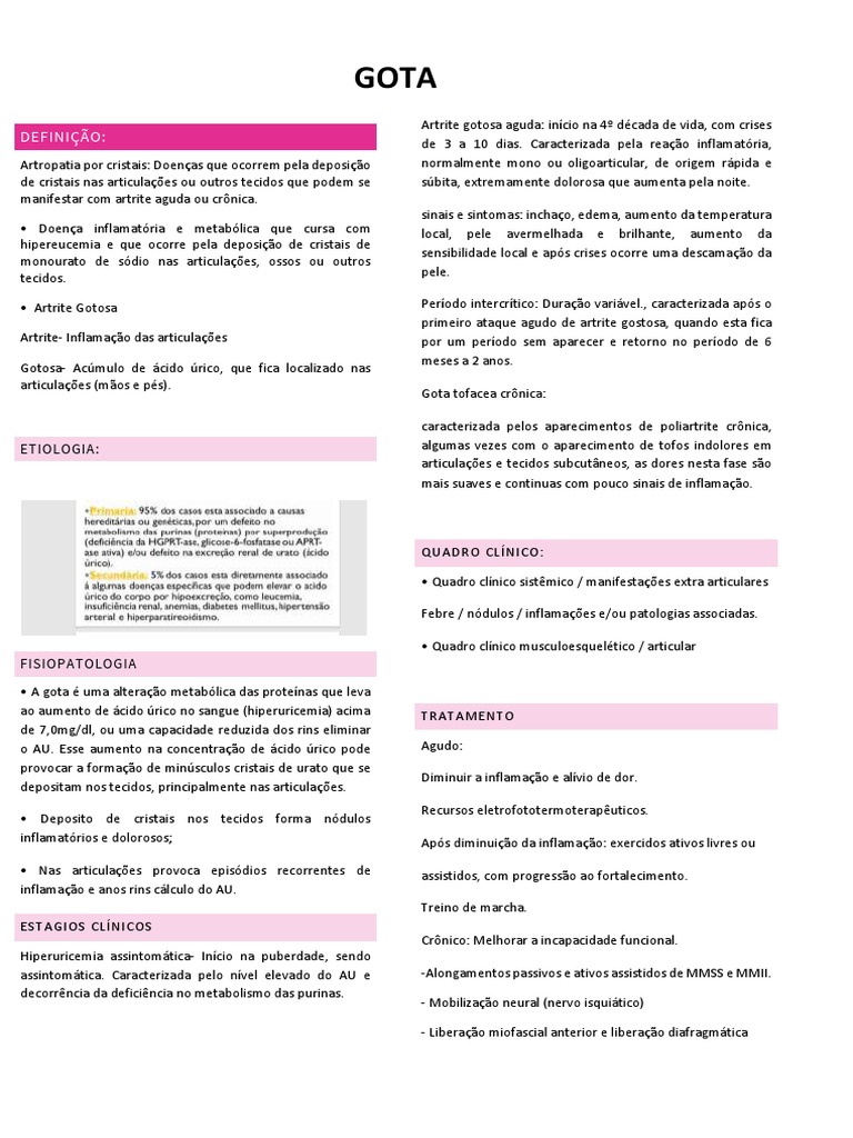 GOTA | PDF | Gota | Artrite