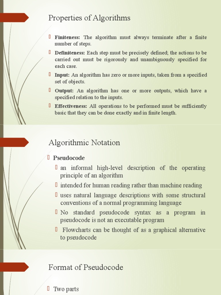 2 Algorithm Notation Pseudocode Pdf Algorithms Control Flow