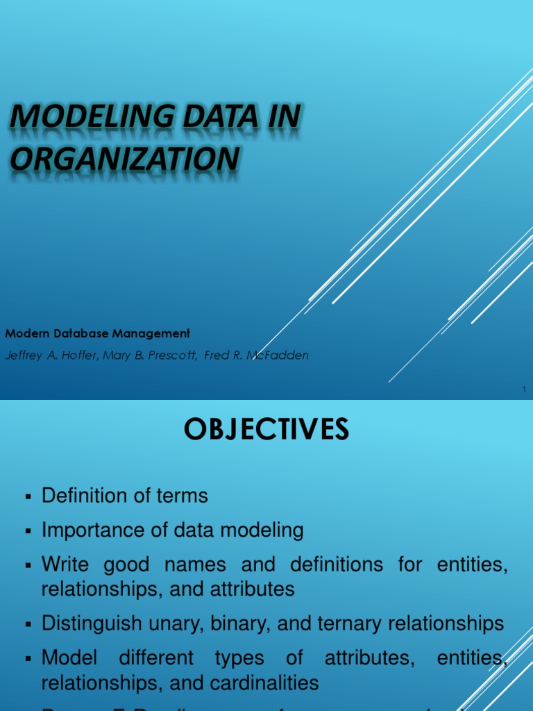 Modeling Data in Organization | PDF | Information Science | Computer Data