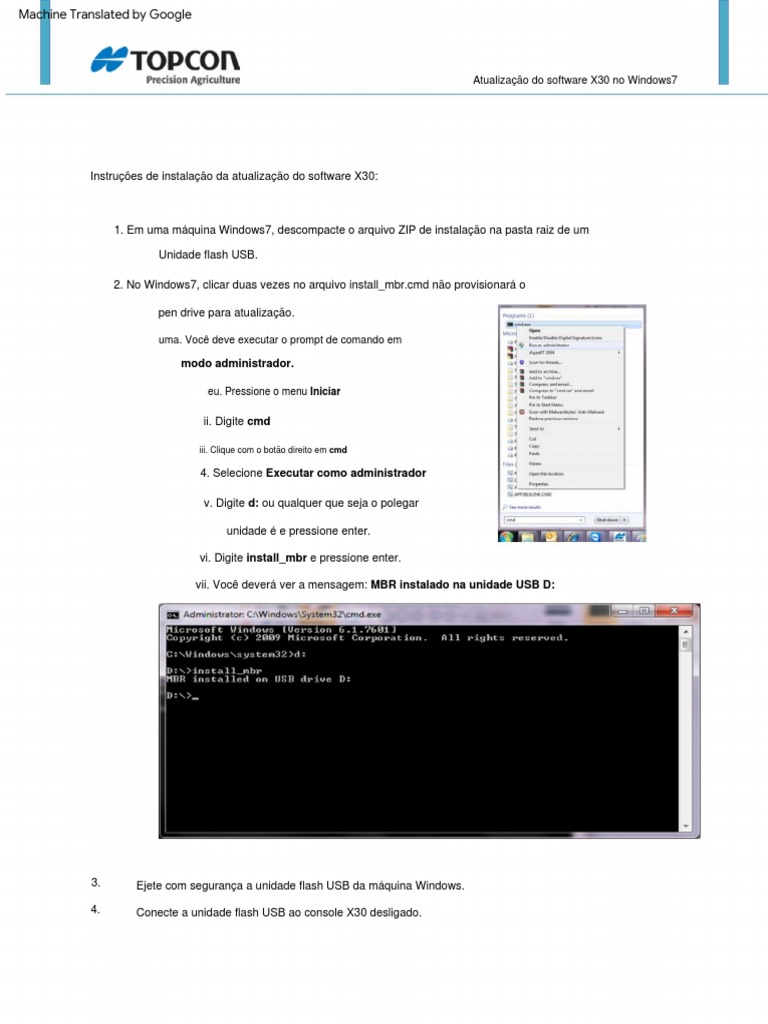 Como Atualizar c3000 Ou x30 | PDF