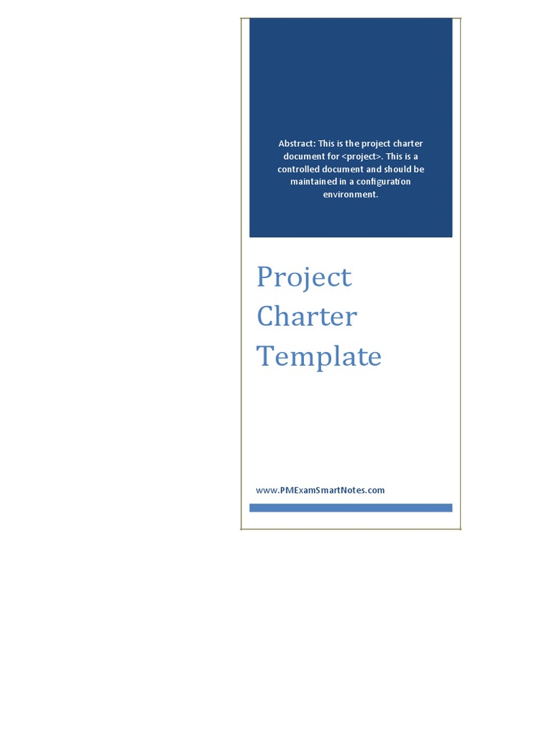 Project Charter Template 37 | PDF | Business | Computing